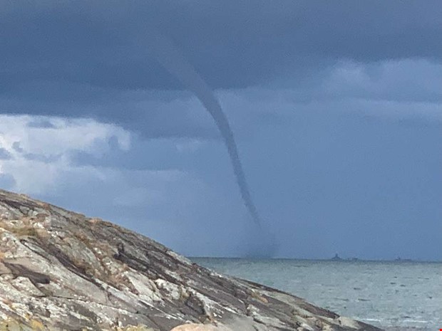 Mäktig tromb rörde sig vid kusten » Norra Halland - Kungsbackas största tidning