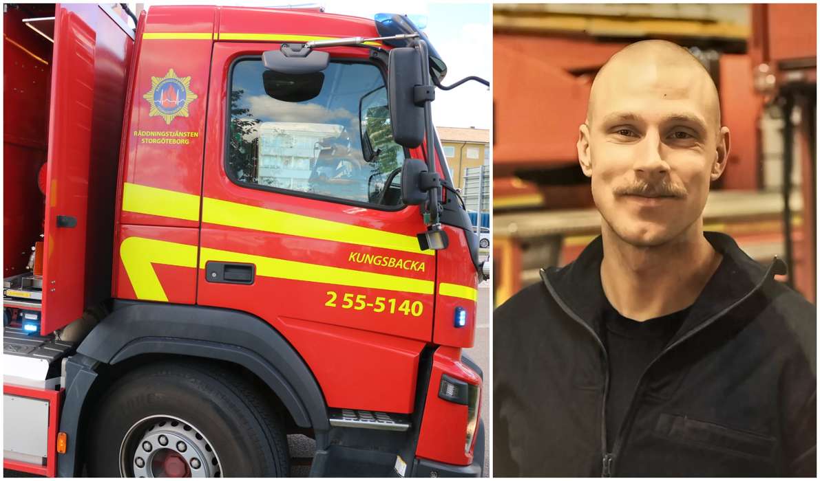 Brandmannen Linus från Kungsbacka hjälpte till i Hylte » Norra Halland - Kungsbackas största tidning
